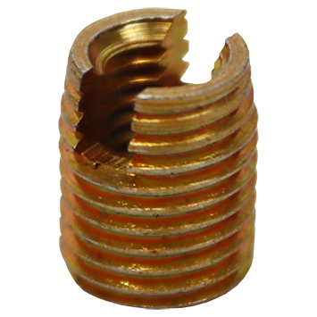 THREADED INSERT 4.0 X 0.70 - SLOTTED SOLID STEEL - "VASBYT" | Fowkes Bros