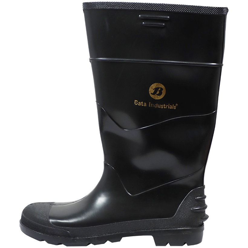 GUM BOOT BLACK JOBBER BATA 9 - PVC SOLE & UPPER | Fowkes Bros