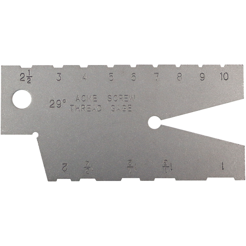 GAUGE SCREW CUTTING 29° ACME FB - 29 DEG (1-10MM)- ACME THREAD | Fowkes ...