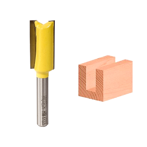 ROUTER BIT STRAIGHT 1/2" X 1" - 1/4" SHANK (TCT) | Fowkes Bros