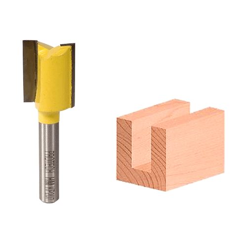 ROUTER BIT STRAIGHT 5/8" X 3/4" - 1/4" SHANK (TCT) | Fowkes Bros