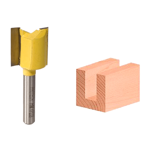 ROUTER BIT STRAIGHT 3/4" X 3/4" - 1/4" SHANK (TCT) | Fowkes Bros
