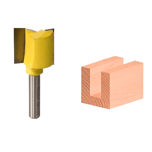 ROUTER BIT STRAIGHT 7/8" X 3/4" - 1/4" SHANK (TCT) | Fowkes Bros