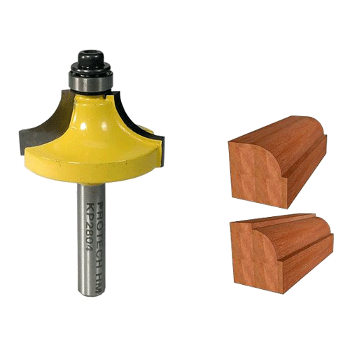 ROUTER BIT BEADING 1 1/4" X 5/8" - 1/4" SHANK - 3/8" RADIUS (TCT ...