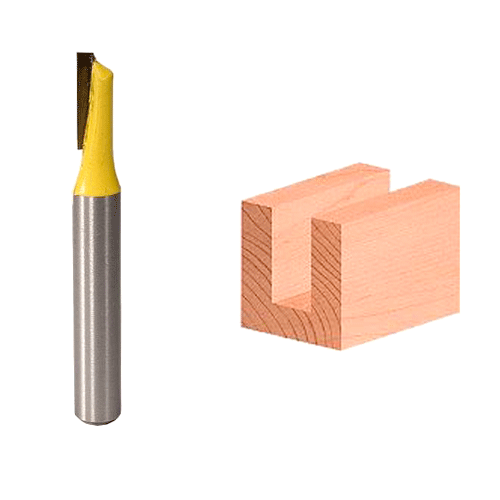 ROUTER BIT STRAIGHT 5 X 13MM - 1/4" SHANK (TCT) | Fowkes Bros