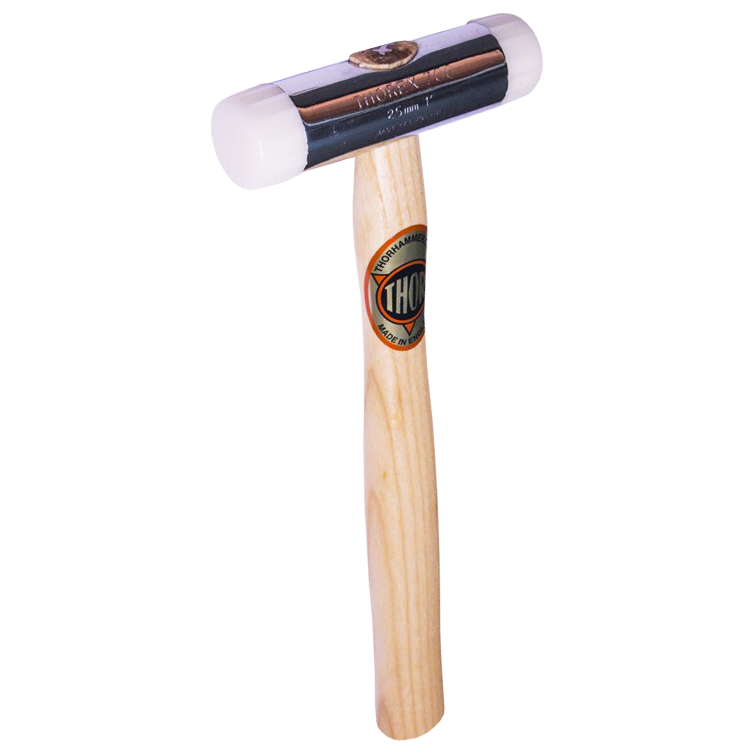 THOR NYLON HAMMER #708 25MM - 25MM NYLON FACE - 250G - WOOD HANDLE ...