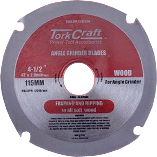 CUT OFF WOOD 115MM X 4T X 22MM FB - FOR CUTTING WOOD WITH ANGLE GRINDER ...