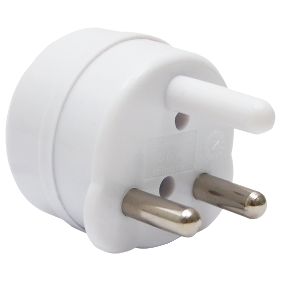 PLUG ADAPTOR 2PIN ROUND - 16AMP (LARGER APPLIANCES) | Fowkes Bros PLUG ADAPTOR 2PIN ROUND - 16AMP (LARGER APPLIANCES) | Fowkes Bros