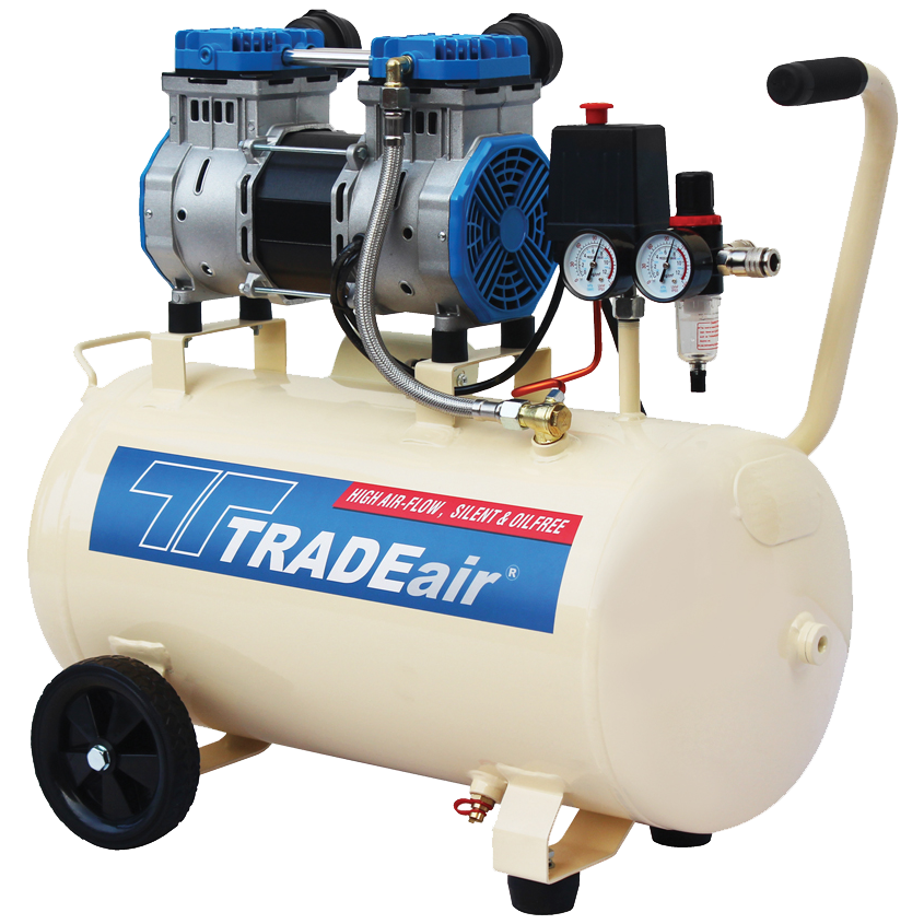 COMPRESSOR 100L 2.5HP (OIL FREE) - 7 BAR - DIRECT DRIVE (SILENT) - 2850RPM | Fowkes Bros