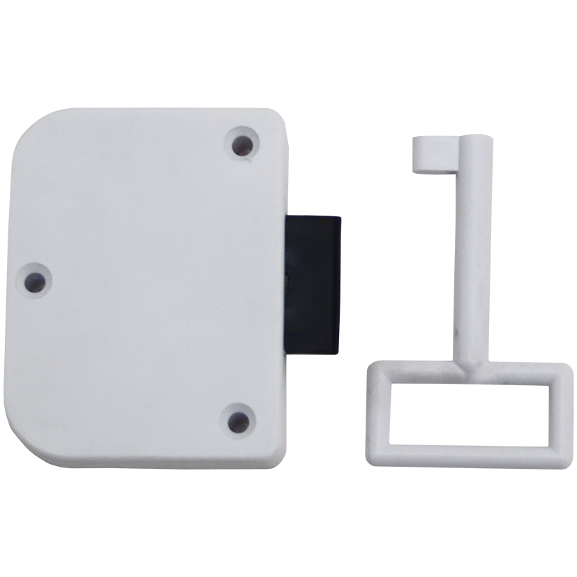 LOCK CUPBOARD PLASTIC WHITE - DWS - PLASTIC LOCKS | Fowkes Bros