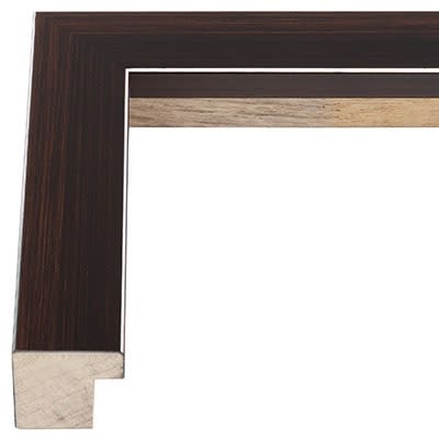 Profile 526 Wood Picture Frame with Metallic Edges