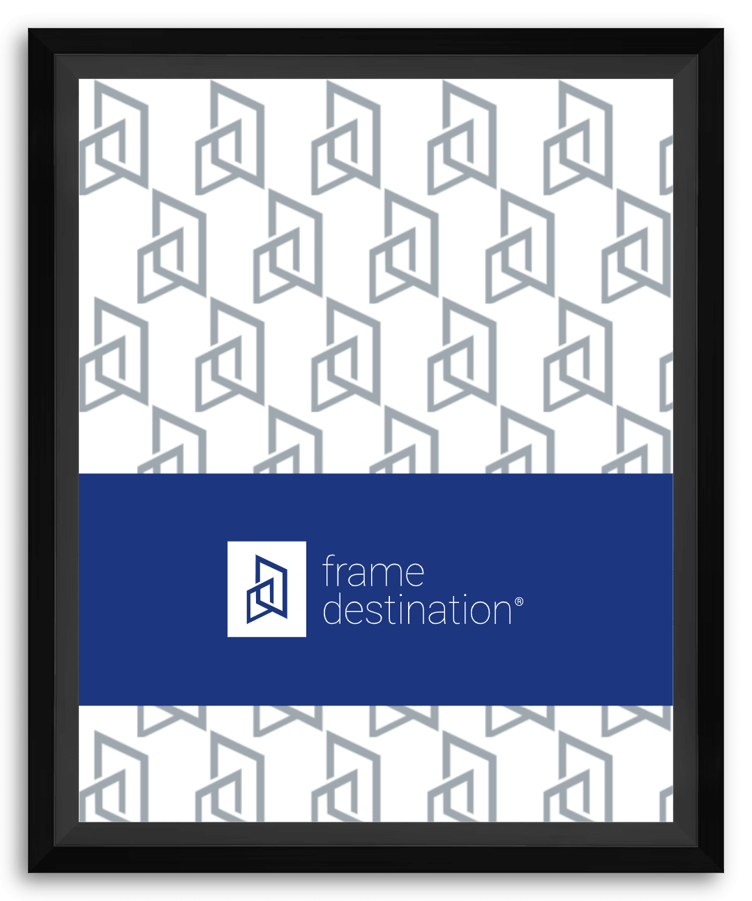 Angular Black Wood Picture Frame P435A | Frame Destination