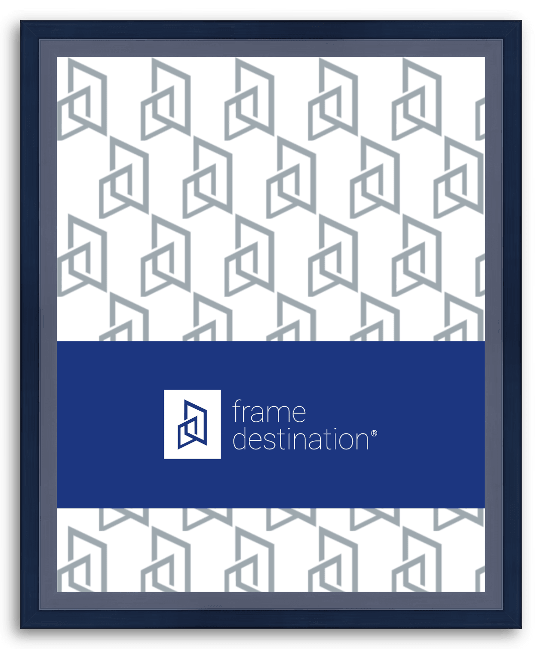 Angular Blue Wood Picture Frame P435 | Frame Destination
