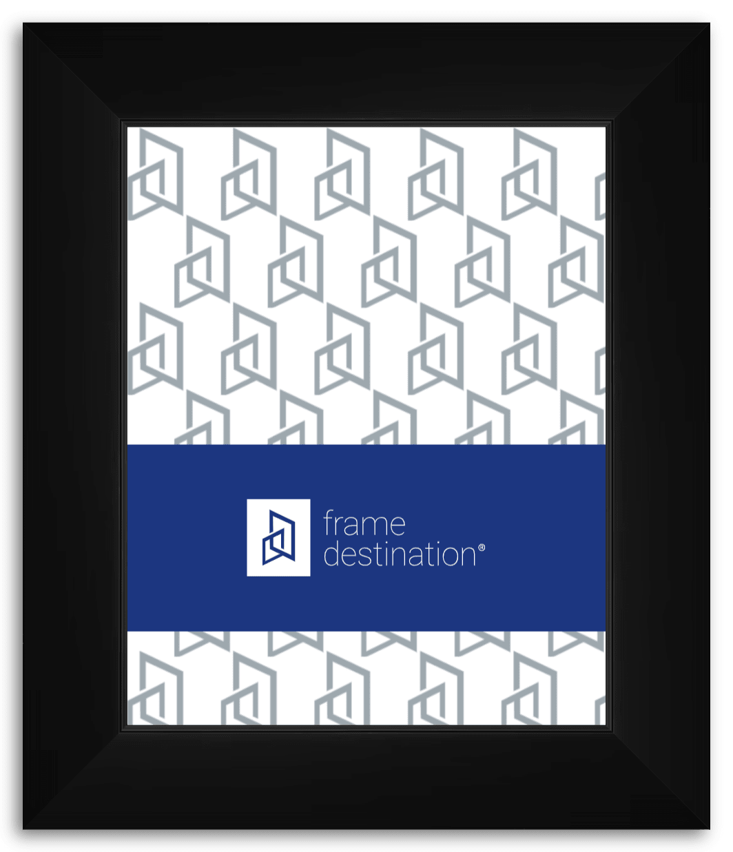 Recessed Edge Black Wood Frame P506B | Frame Destination