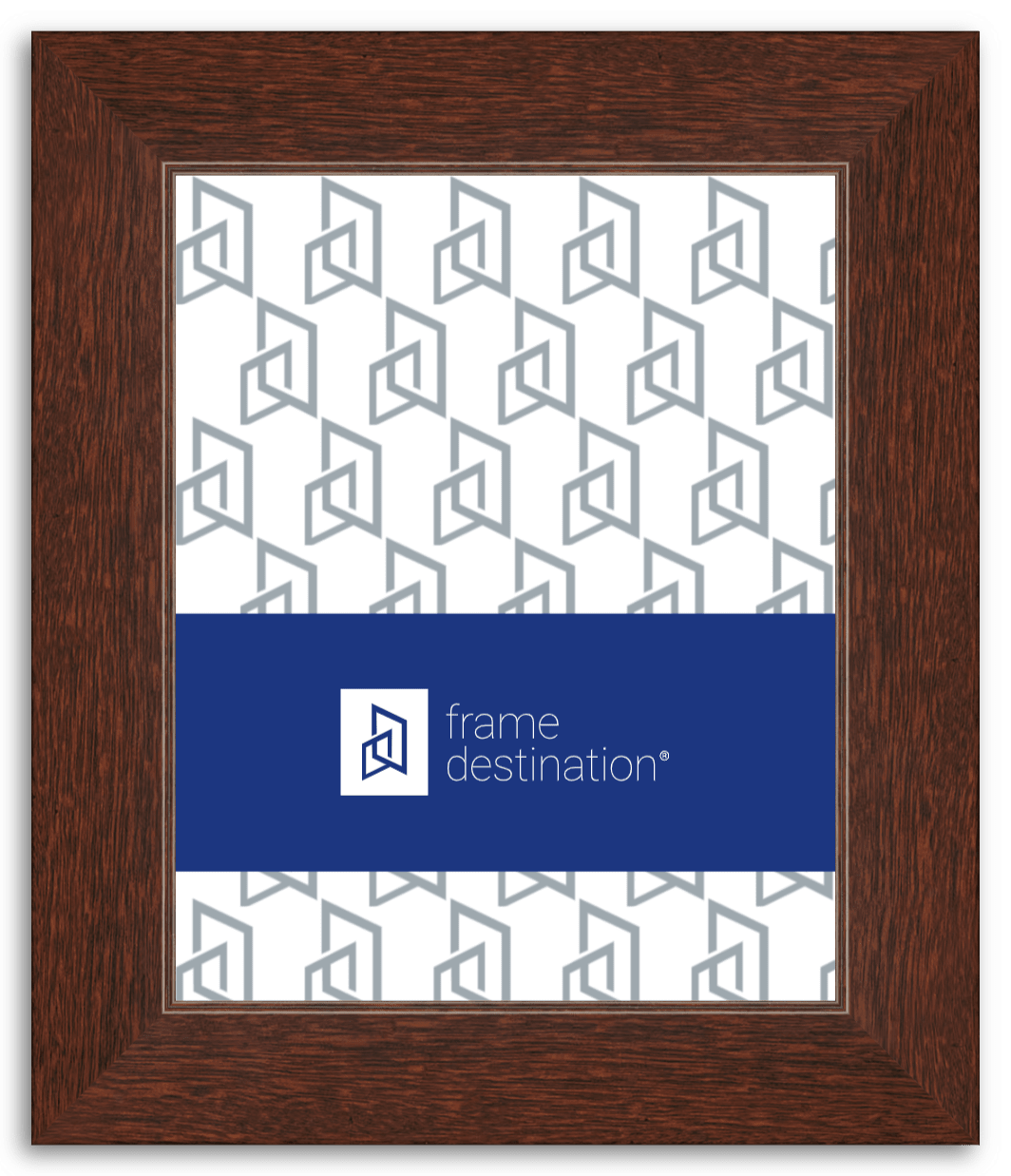 Recessed Edge Walnut Wood Frame P506B | Frame Destination