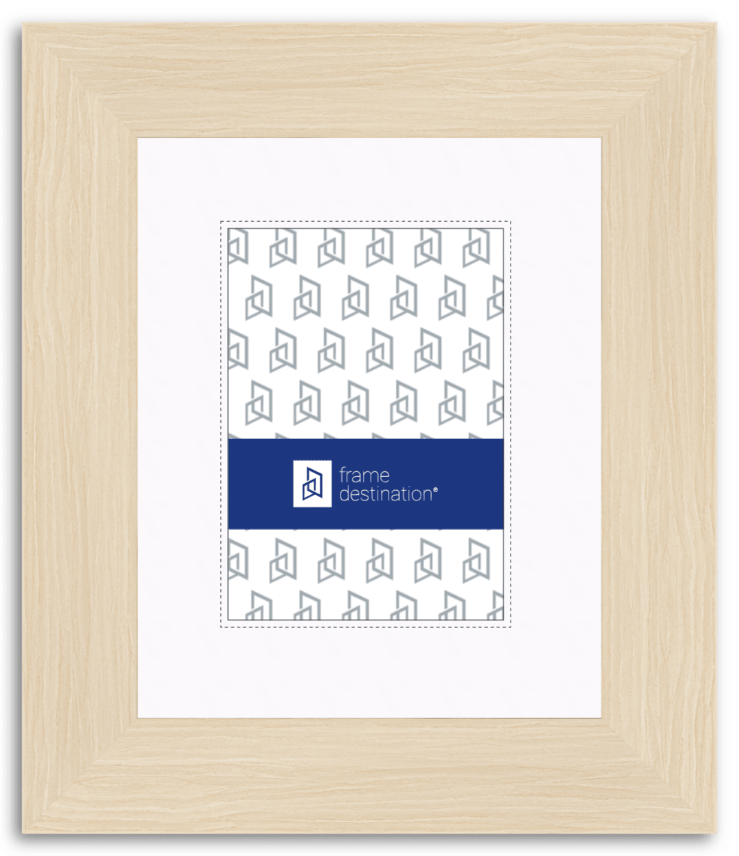 Matted Wood Frame With Off White Woodgrain Finish P549 | Frame Destination