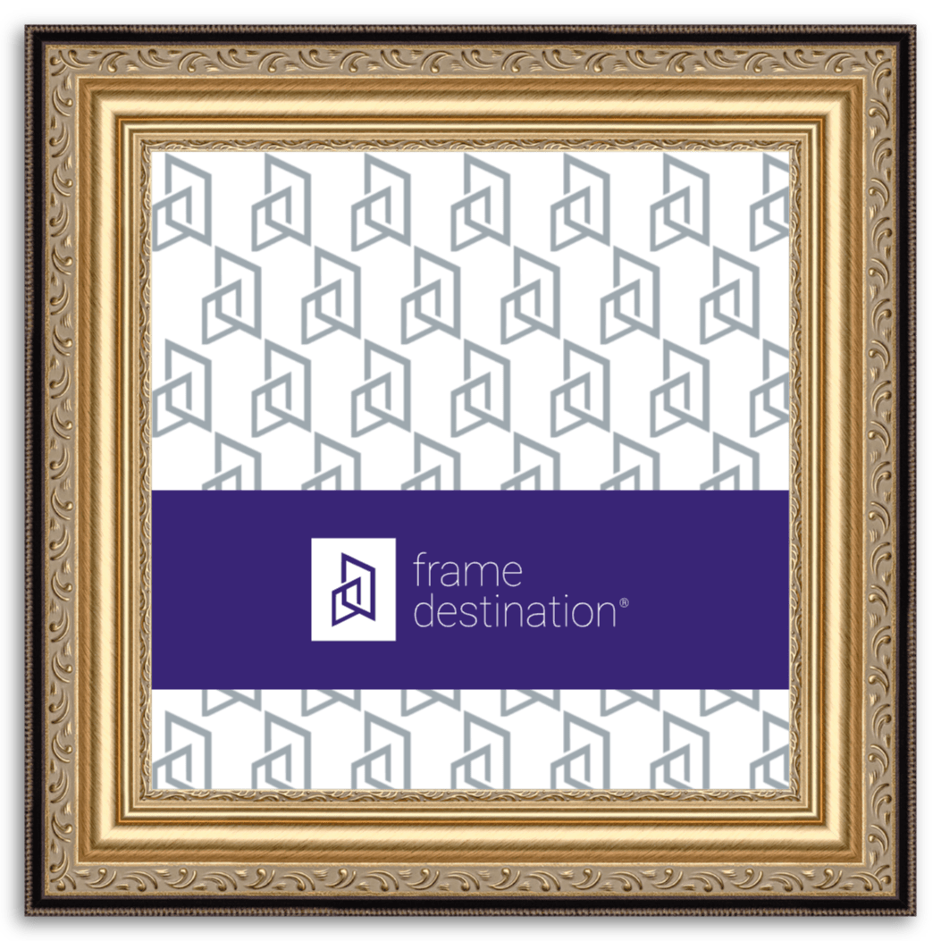 Ornate Gold Square Wood Picture Frame P200 | Frame Destination