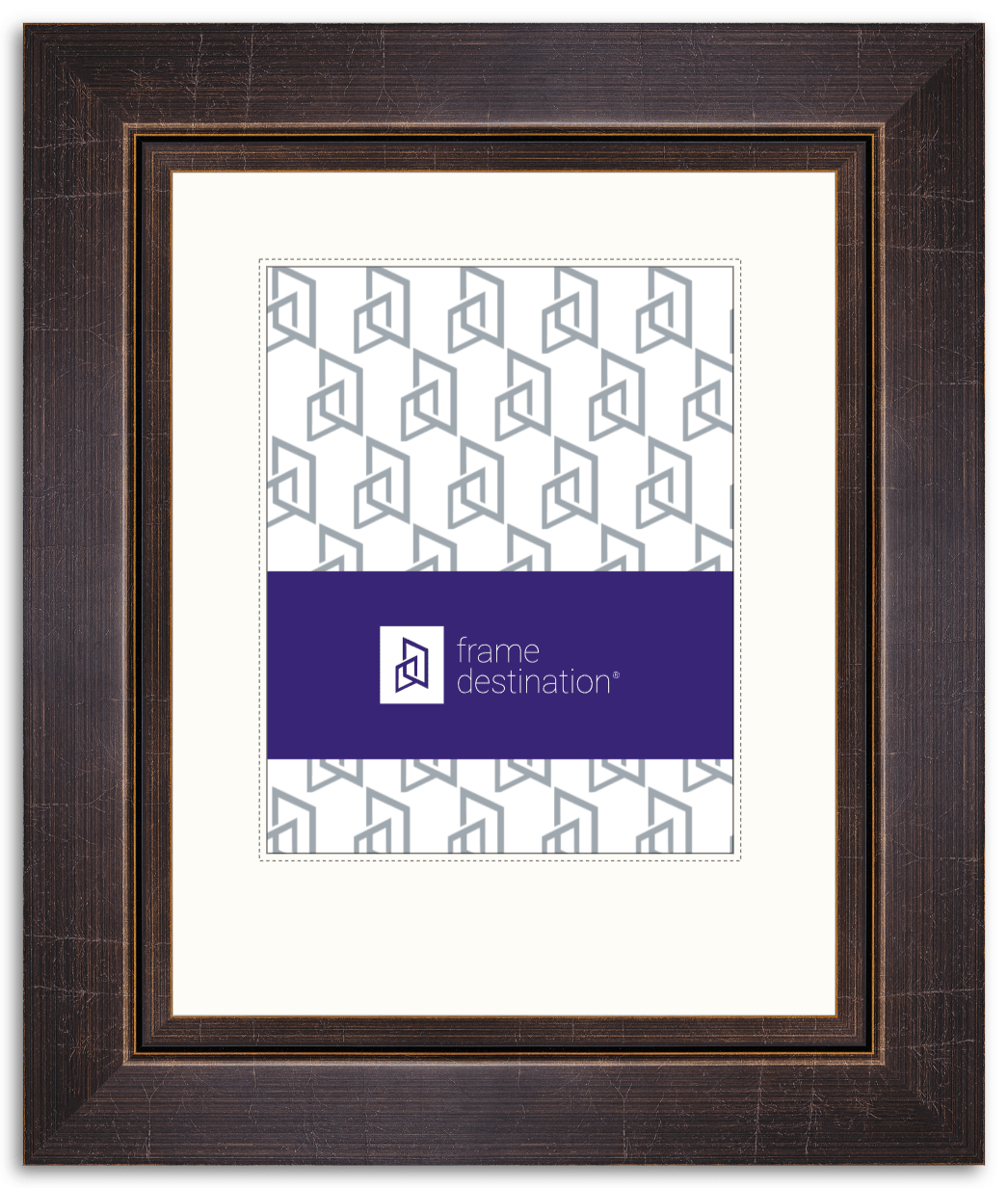 Bronze Diploma Frame with Off White Mat - P788 | Frame Destination