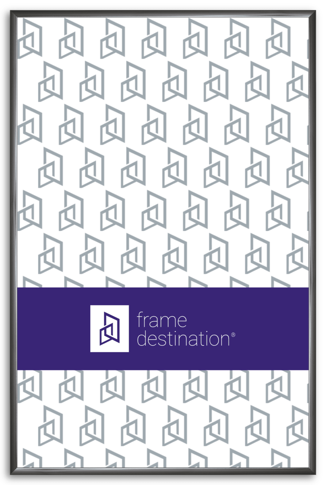 Slim Matte Black Metal Poster Frame P11A | Frame Destination