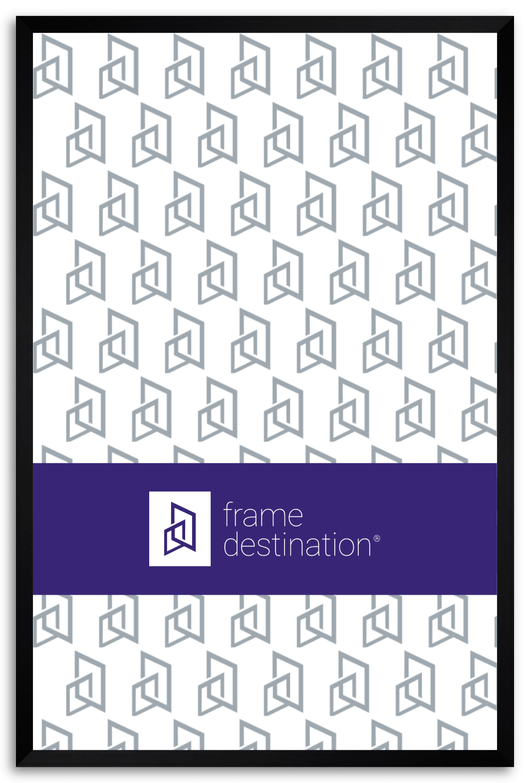 Matte Black Poster Frame Metal P2 | Frame Destination