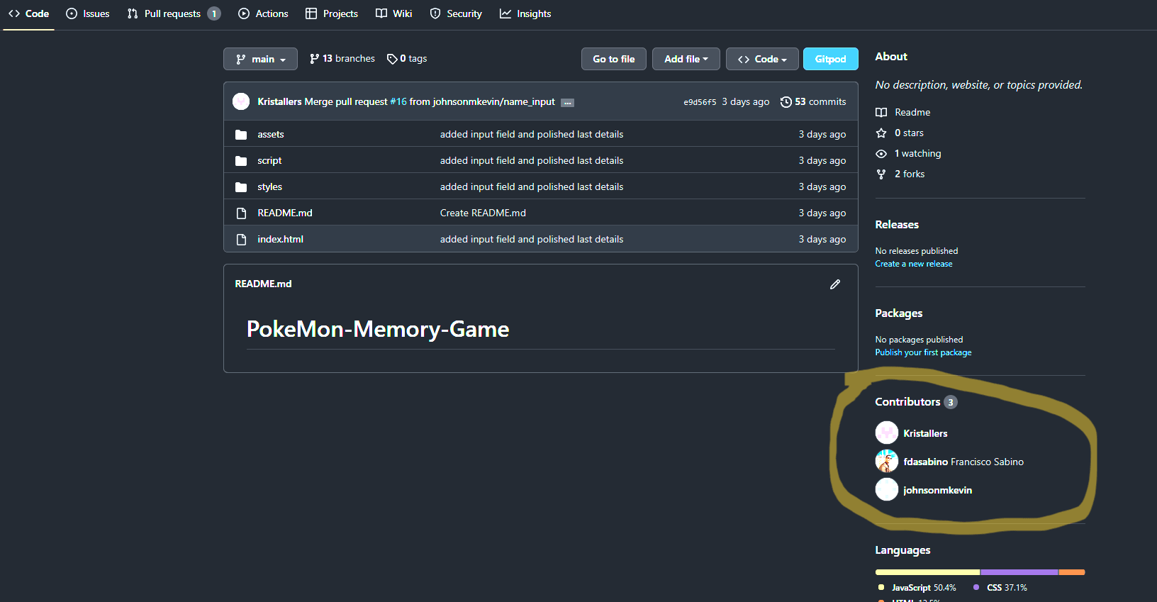GitHub - johnsonmkevin/PokeMon-Memory-Game
