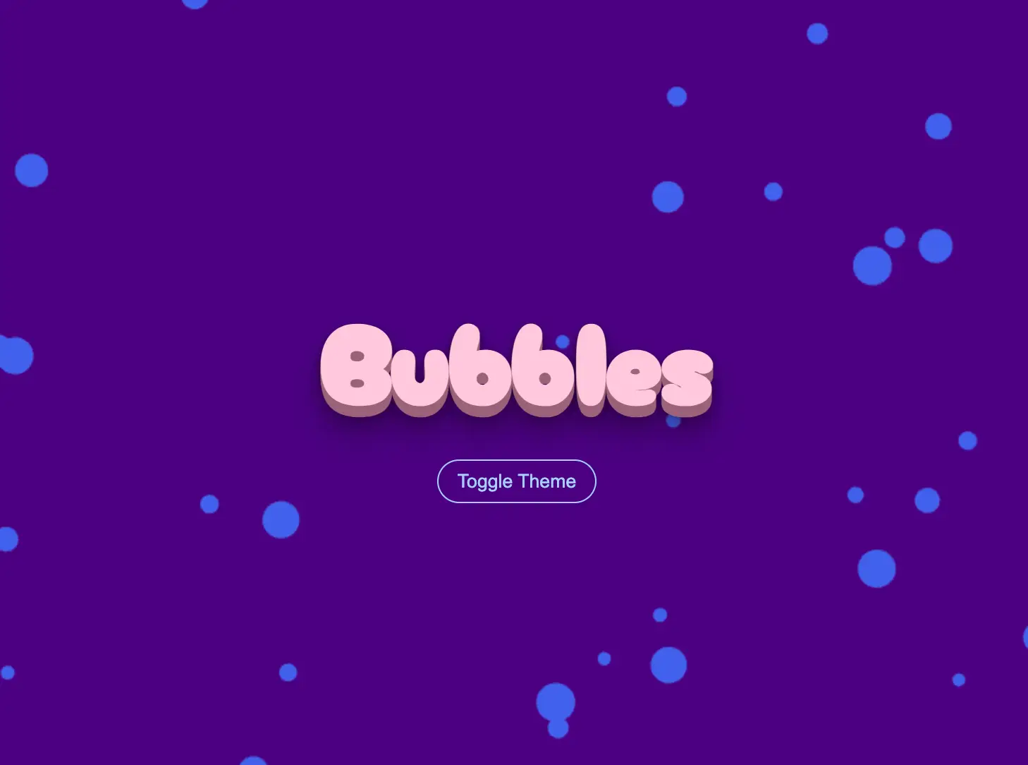 Animated 3D text with bubble background using html,css | Author : muhmmadabeel.work