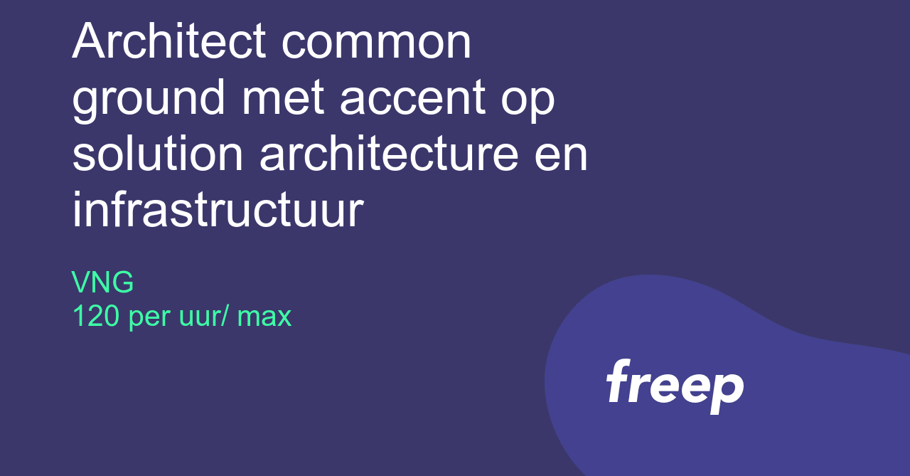 Architect common ground met accent op solution architecture en ...