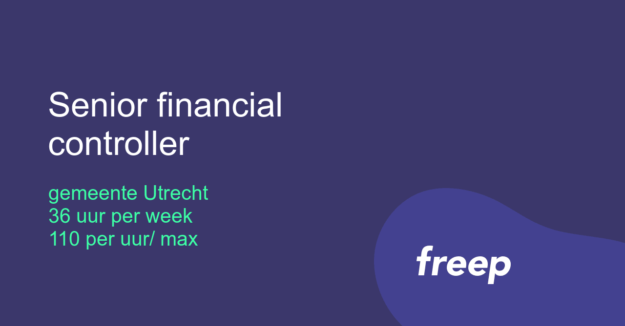 Senior financial controller bij gemeente Utrecht - ZZP | Interim ...