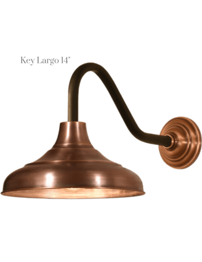 Key Largo Copper Gooseneck Lantern by TheCopperSmith