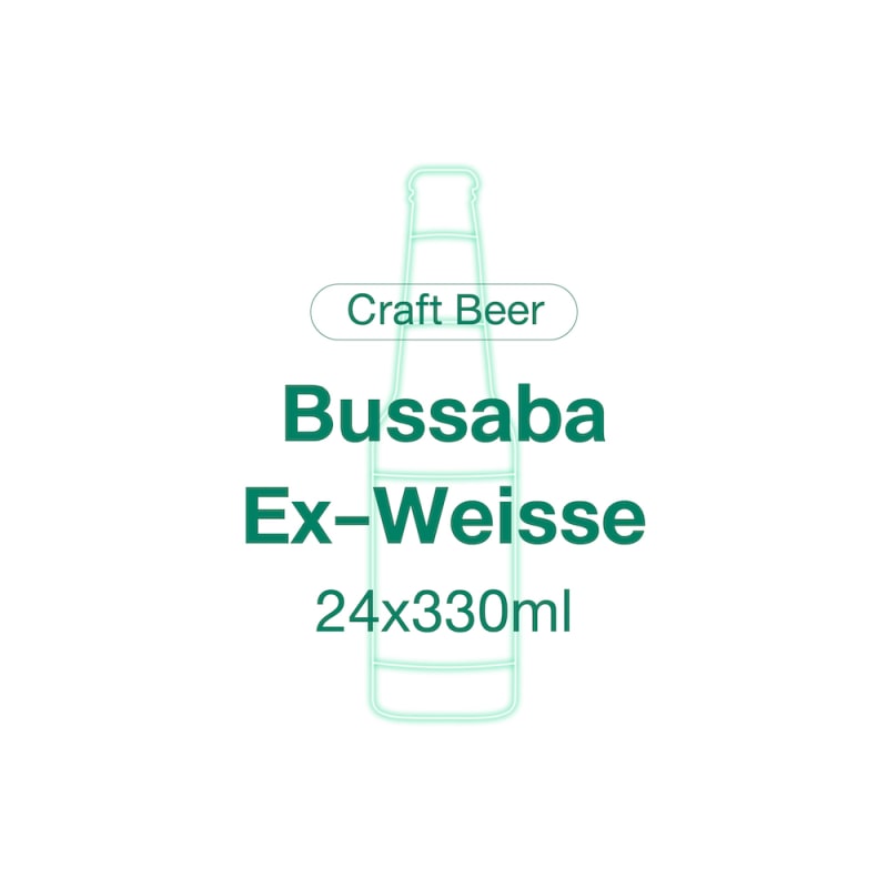 คราฟท์เบียร์ขวด Bussaba Ex-Weisse ตราฟูลมูน (ยกลัง) | freshket สั่ง ...