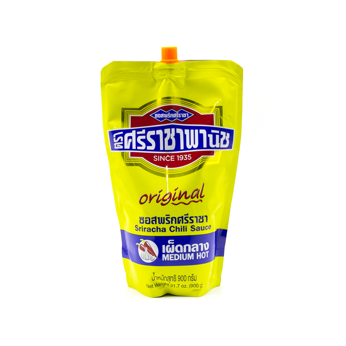 Sriracha Chilli Sauce Medium Hot Srirachapanich Brand (Bag) | Order ...