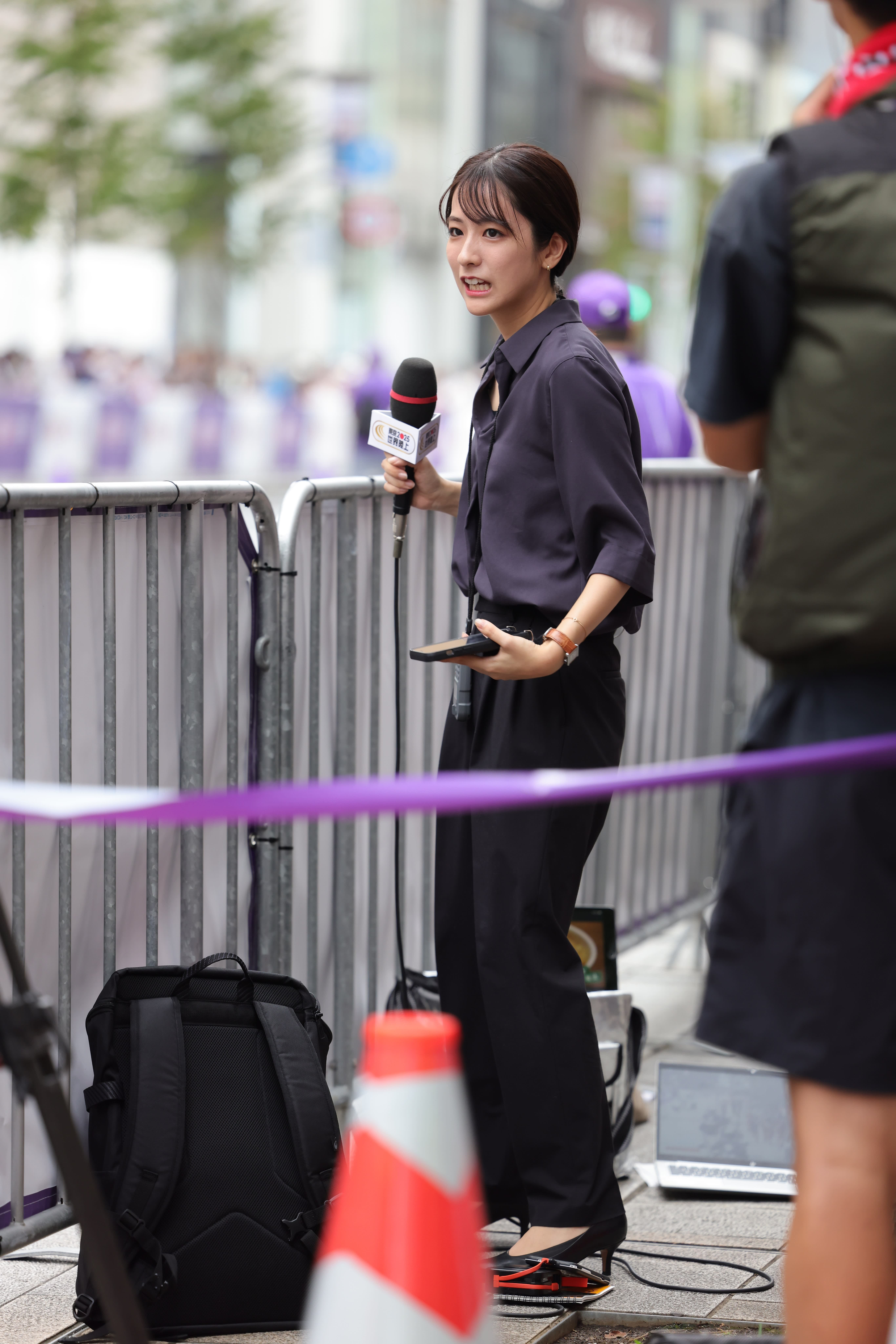 「立ち位置この辺かな〜」世界陸上マラソン実況中継待ちで見せた田村真子アナのキュートな姿（FRIDAYデジタル）｜dメニューニュース（NTTドコモ）