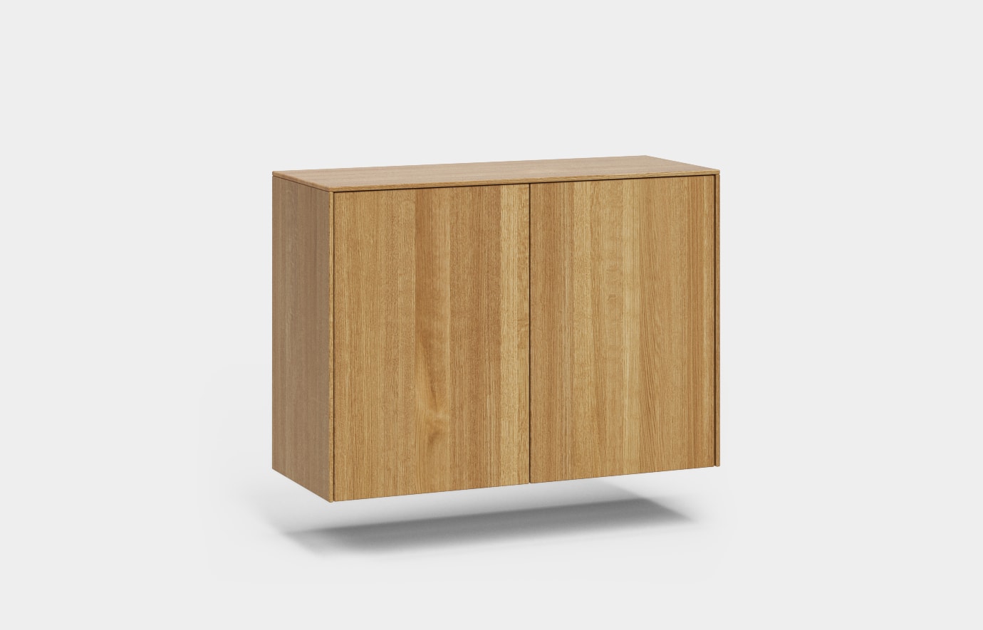 Sideboard SH502 zur Wandaufhängung aus Eiche massiv | Frohraum