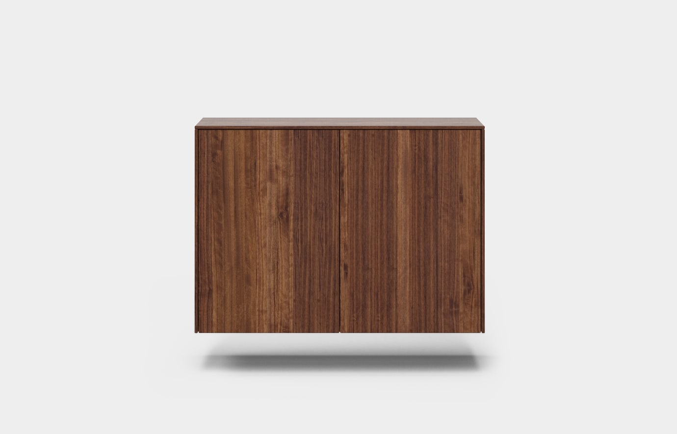 Sideboard SH502 zur Wandaufhängung aus Nussbaum massiv | Frohraum