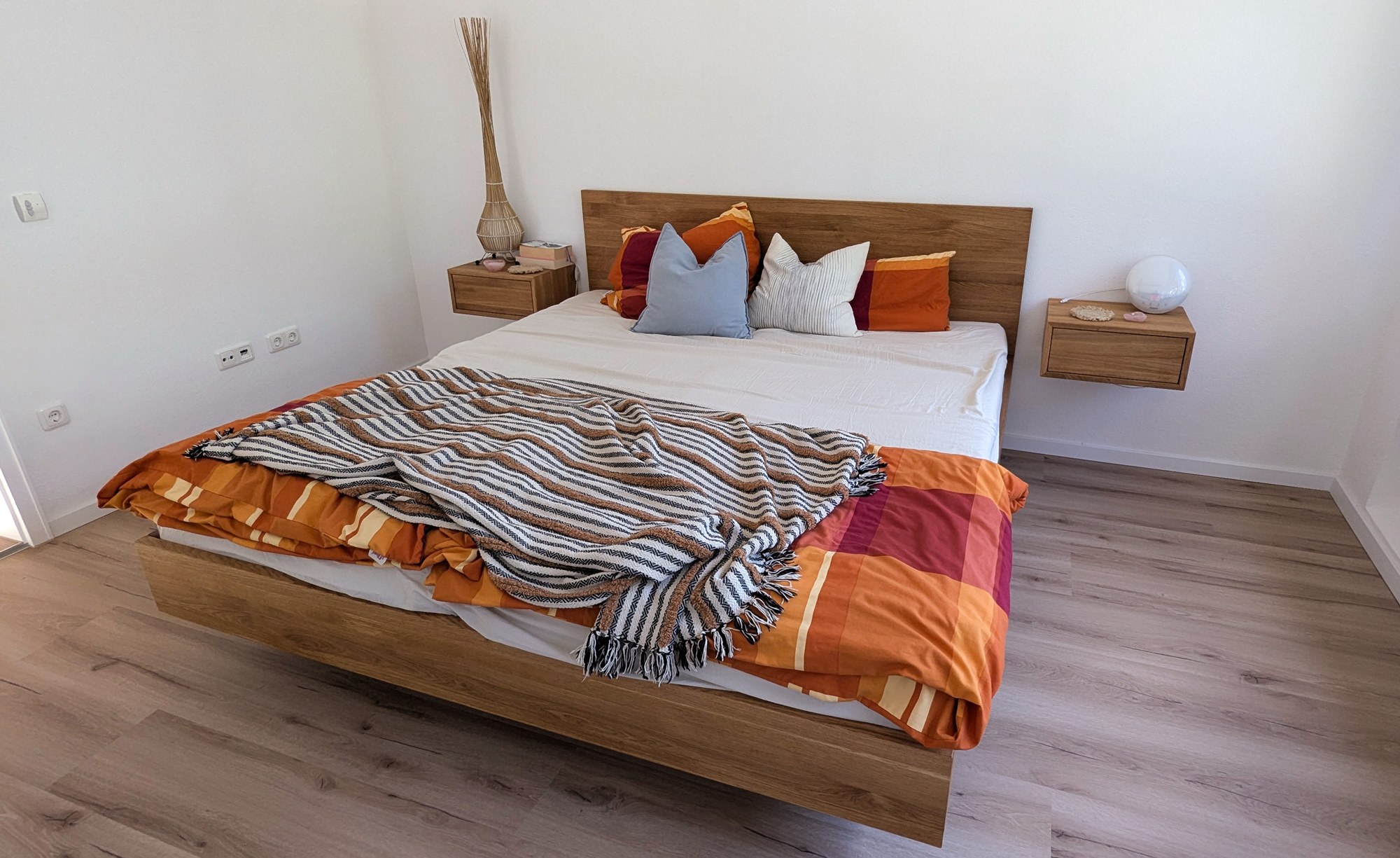 Bett Eiche massiv selbst konfigurieren | Frohraum