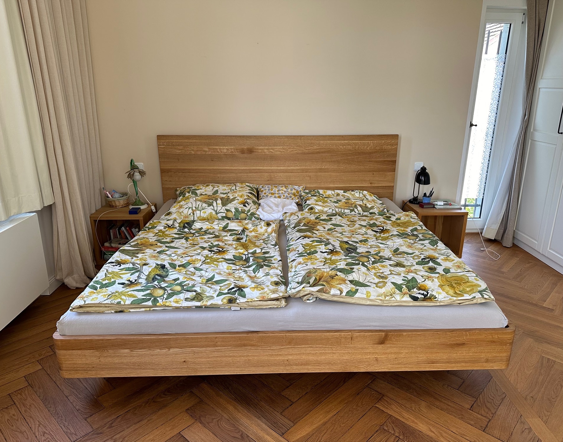Bett Eiche massiv selbst konfigurieren | Frohraum