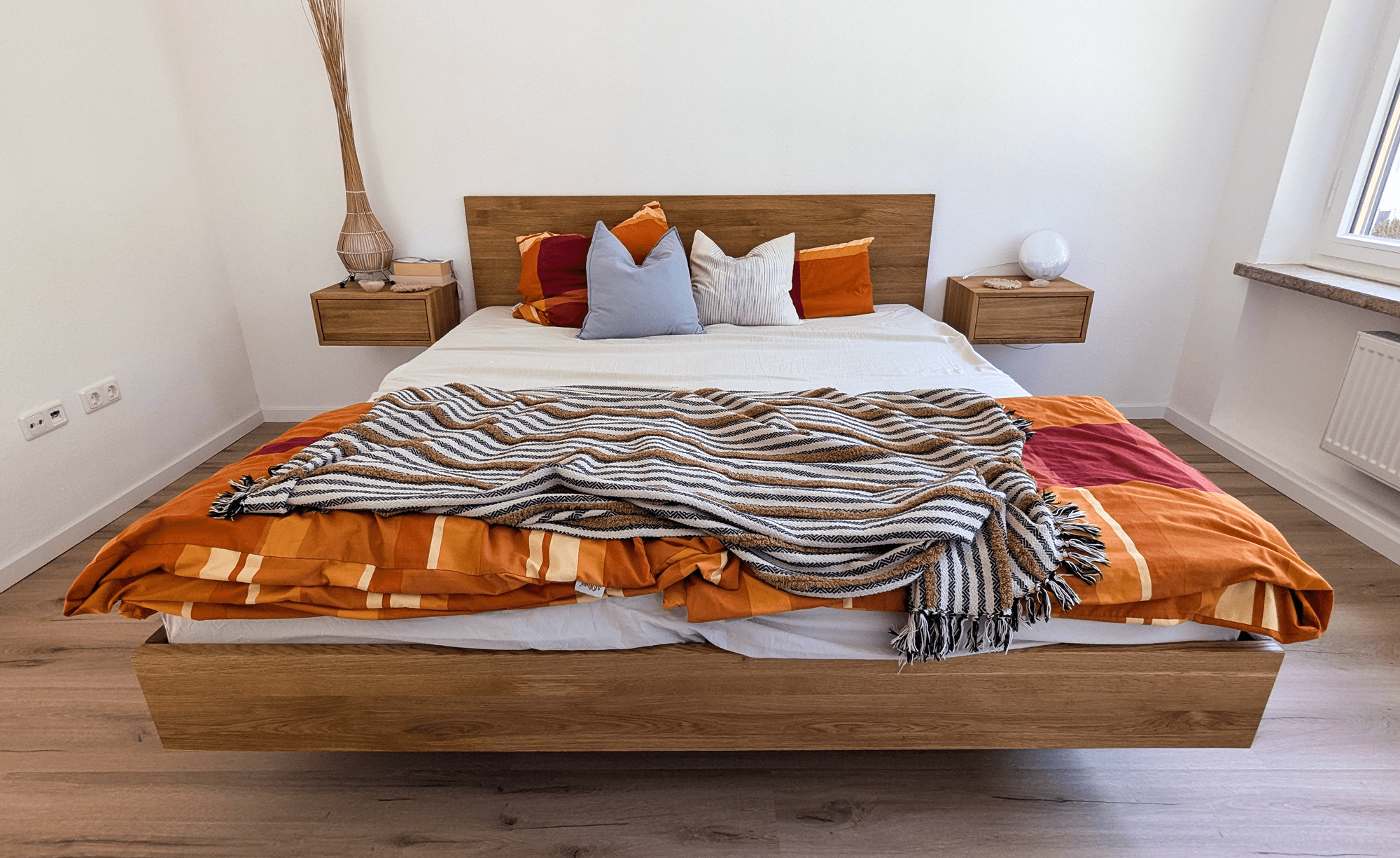 Bett Eiche massiv selbst konfigurieren | Frohraum