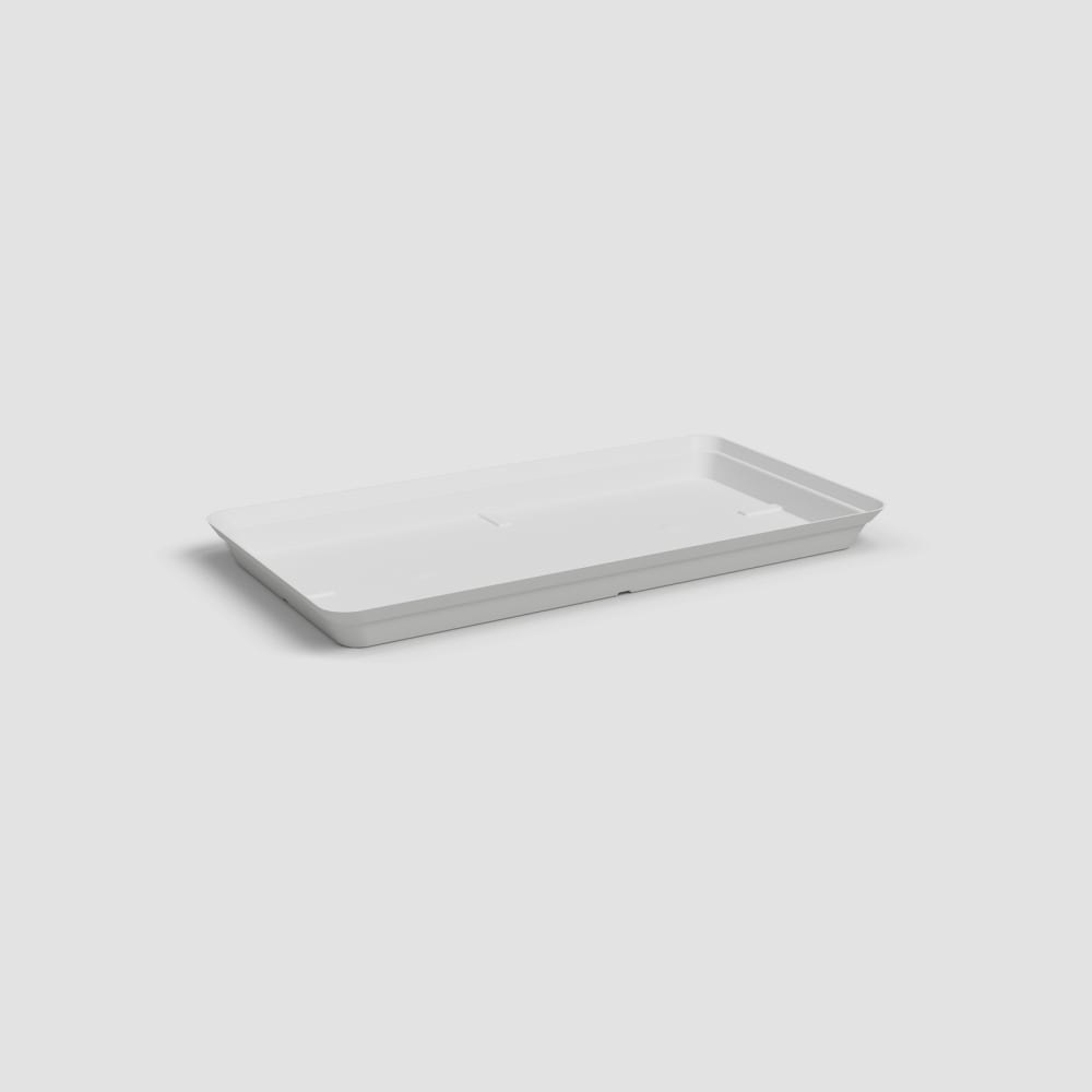 Plato de plástico Artevasi blanco Capri rectangular | Fronda