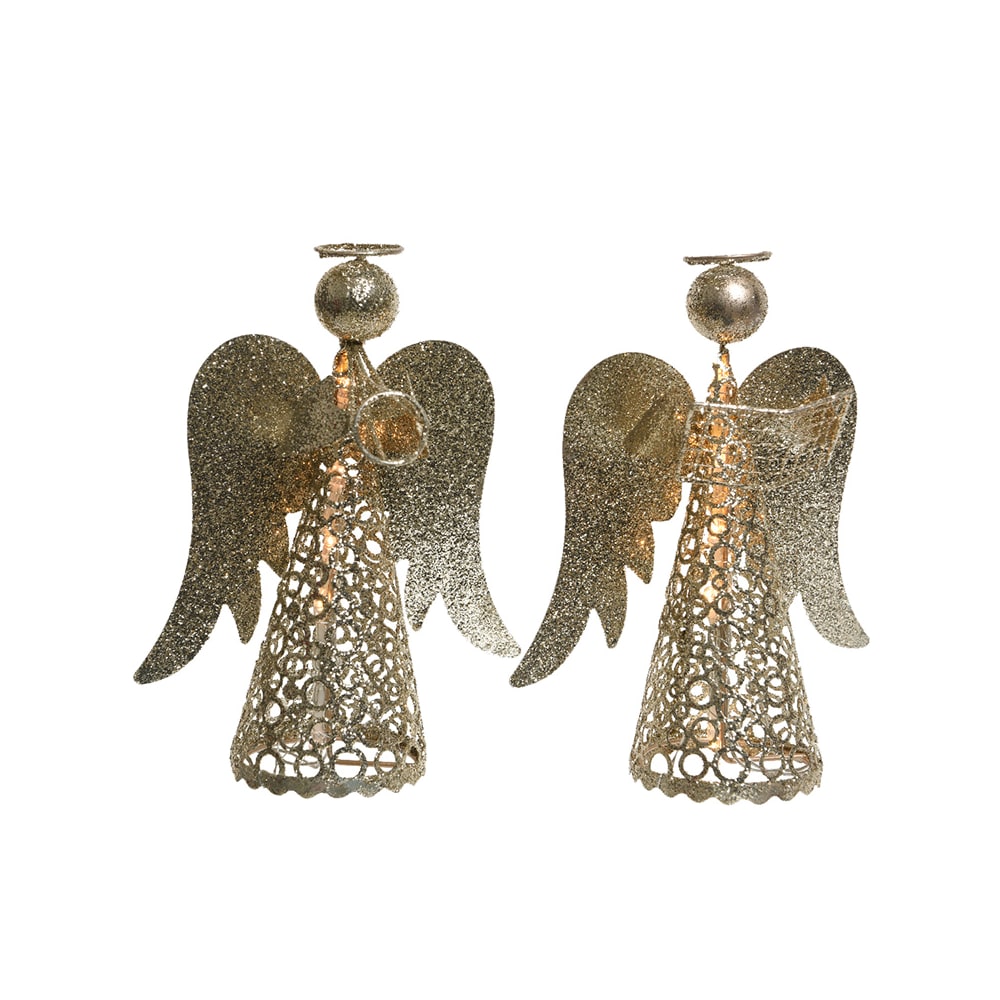 Angel metal luz led 20cm | Fronda