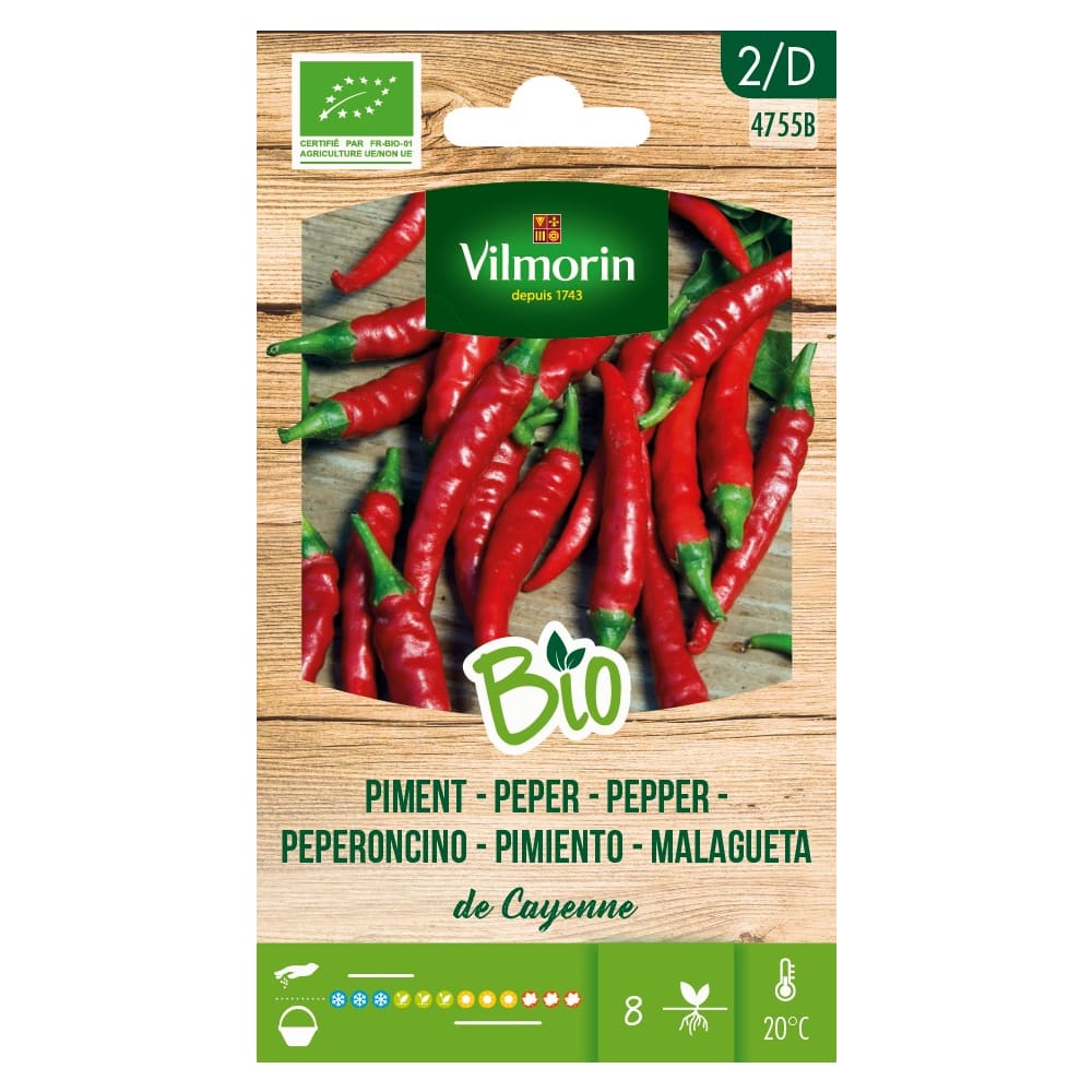 Semillas Pimiento de Cayenne Bio Vilmorin | Fronda