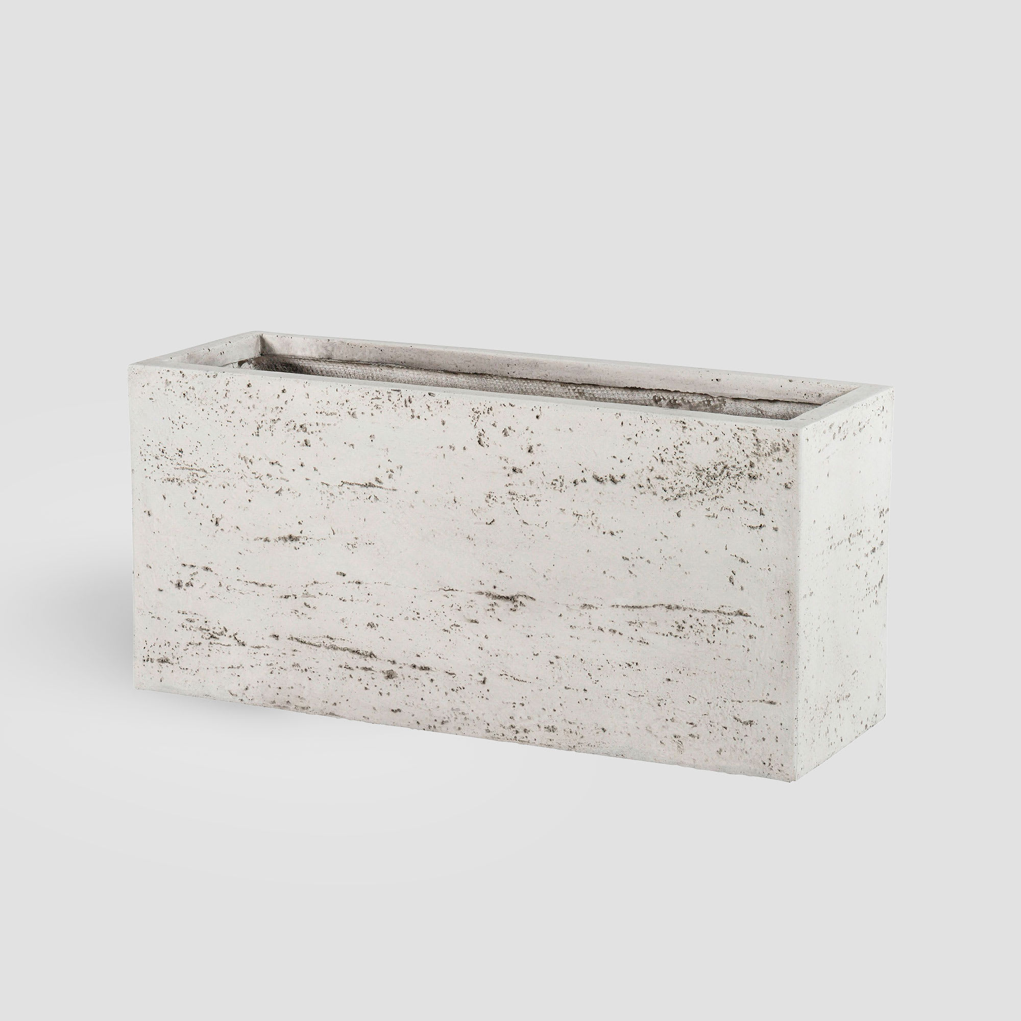 Maceta Discom Travertino blanca (Jardinera) | Fronda