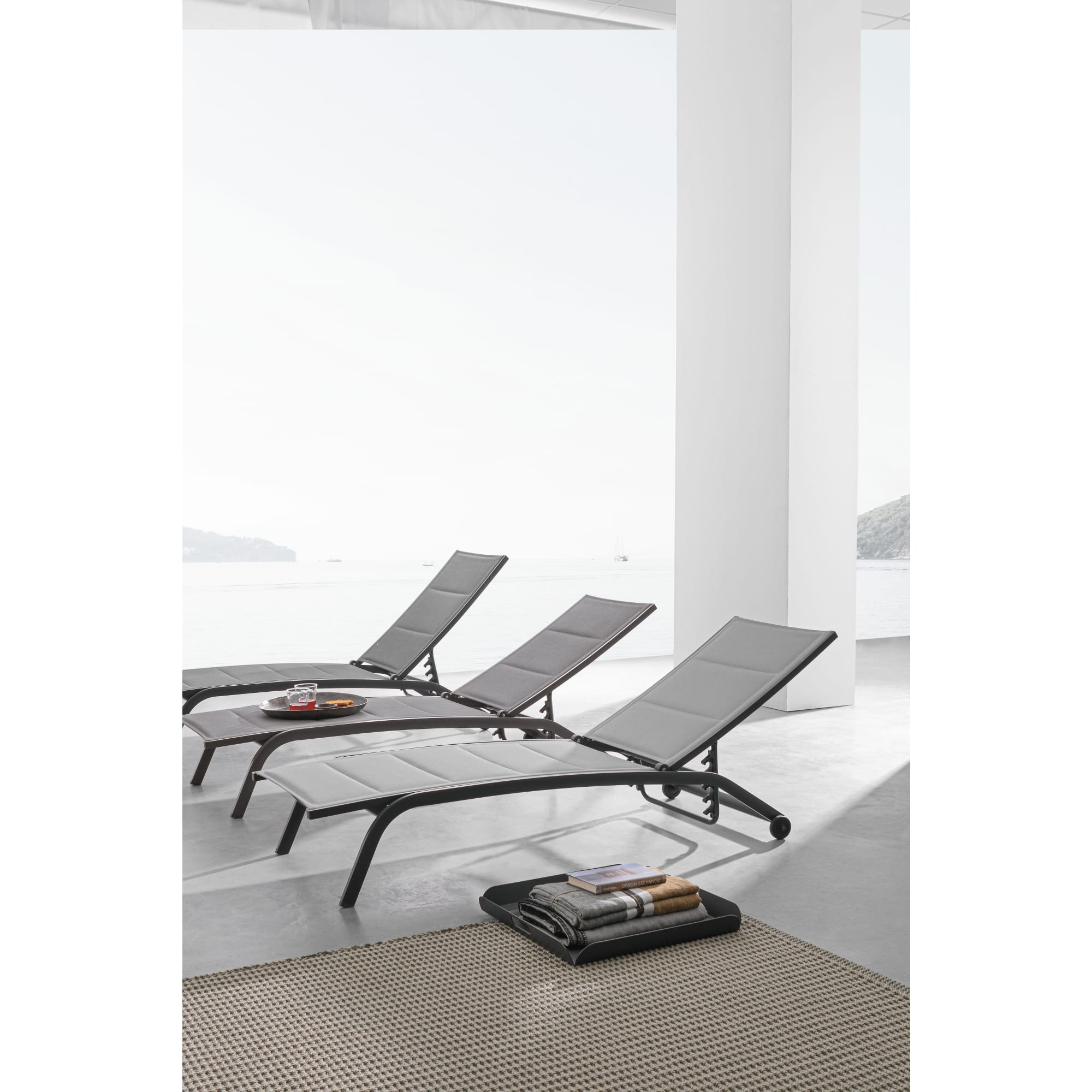 Comprar Tumbona Bizzotto CLEOPAS antracita | Fronda