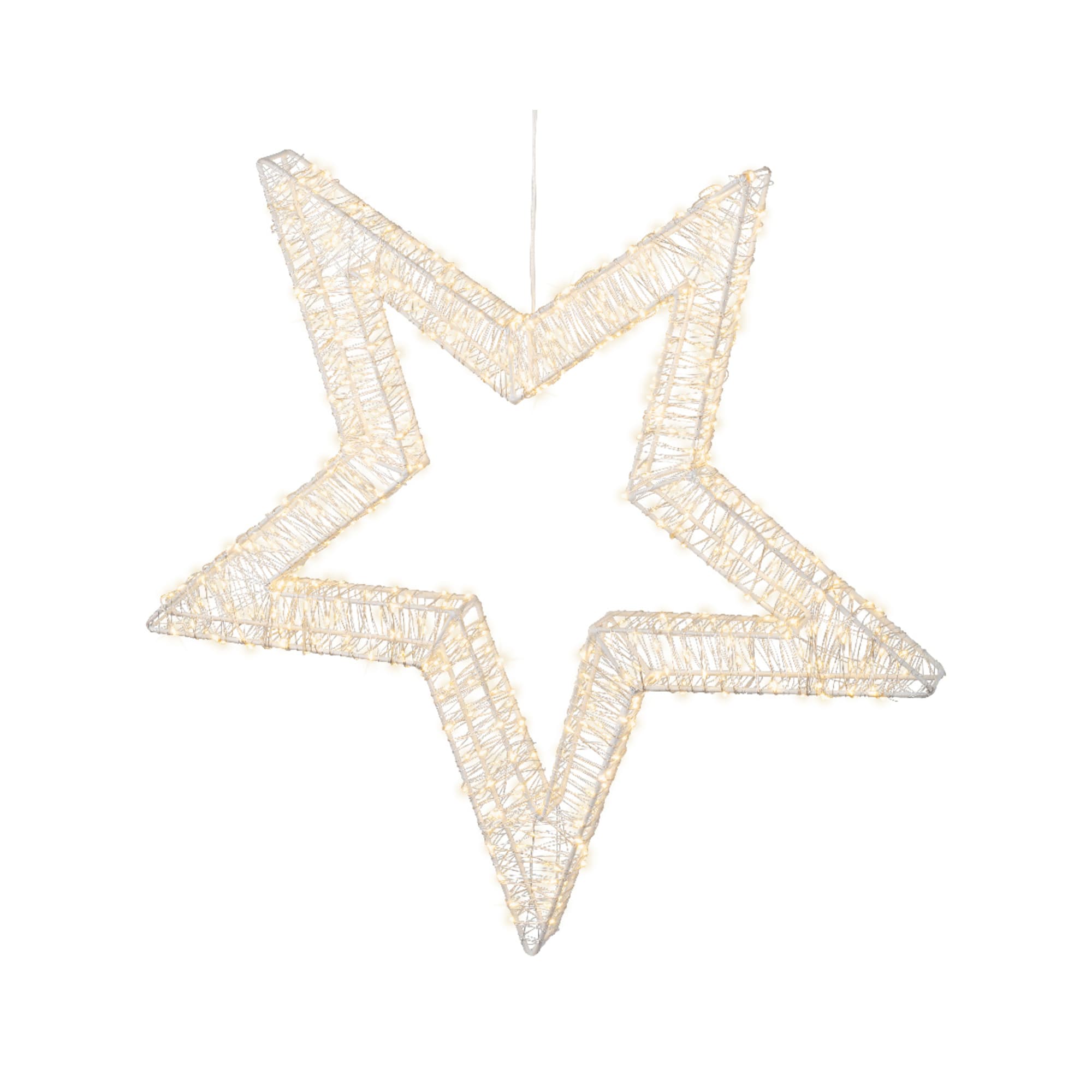 Estrella de Metal Micro LED Blanco Cálido para Exterior Ø58 cm | Fronda