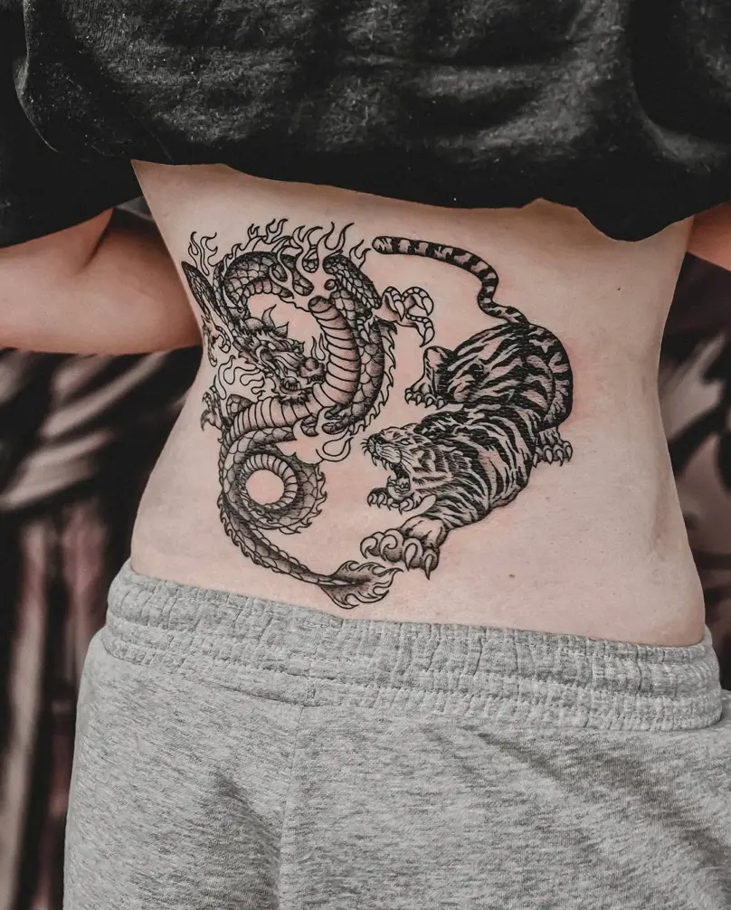Dragon Tiger Tattoo | TattooDesign