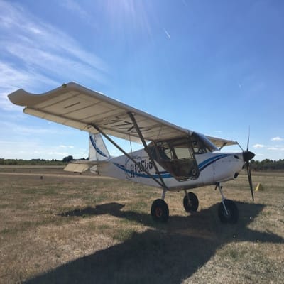First flight in a Multi-Axis microlight in Libourne (33)