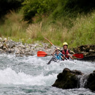 Hot-Dog Canoeing, half-day trip on the Gave de Pau river