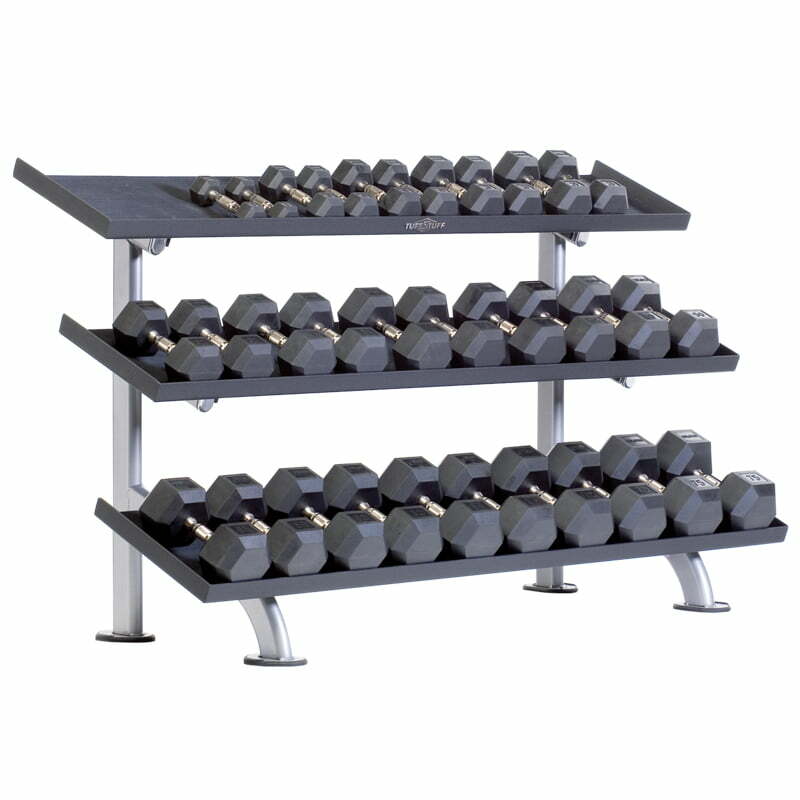 Tuff Stuff Proformance Plus 3-Tier Tray Dumbbell Rack - Functional ...