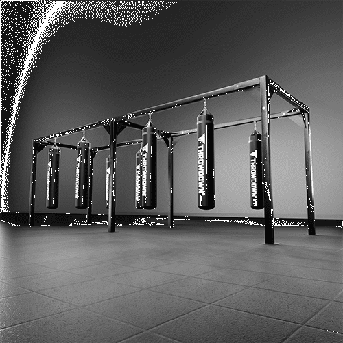 Throwdown 6 x 24 Freestanding Bag Rack - Functional Fitness Products