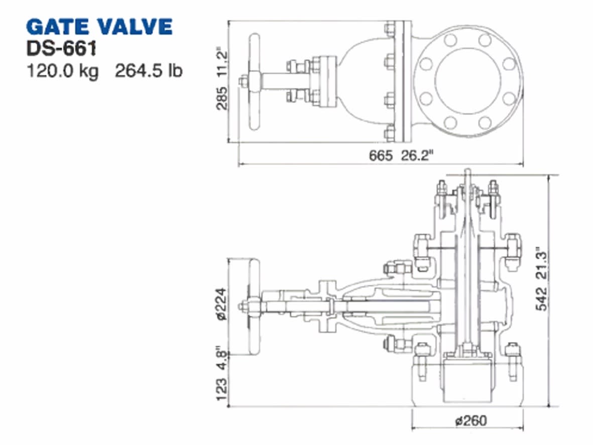 Sluseventil DS-661-DNV-A-TA DS-60 Furuno Norge