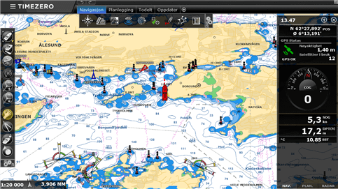 TimeZero Chart - S57/S63 chart support Furuno Norge